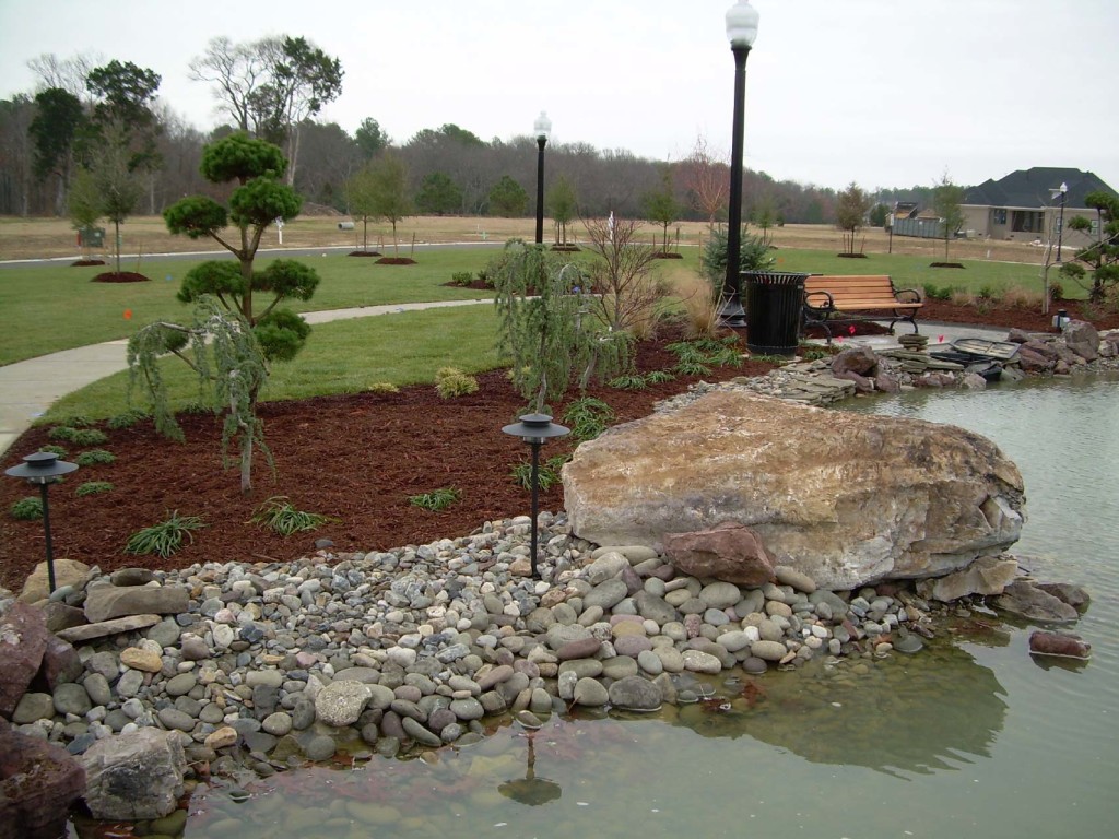 Gazebo and Water Feature - Village Park at the Riverfront - IDF Pensign