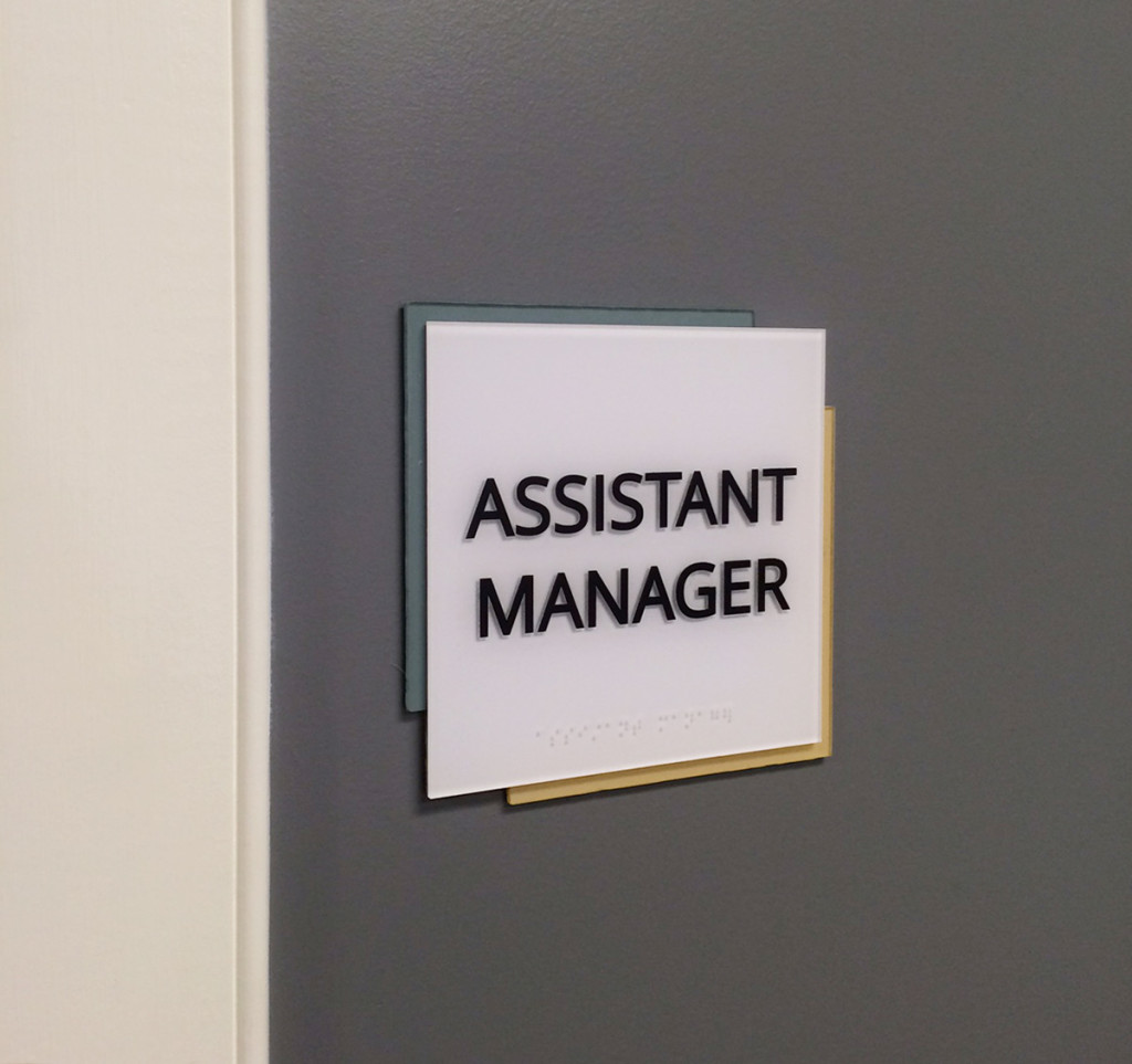Interior ADA Signs at The Amber - IDF Pensign